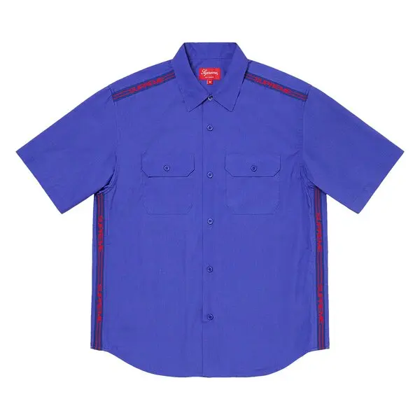 Supreme Logo Rib Work Shirt