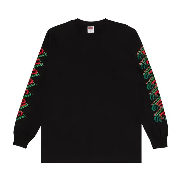 Supreme Strawberries Long-sleeve Tee - Black
