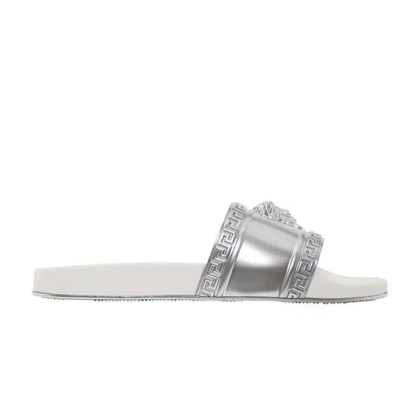 Versace Medusa Slide - Silver