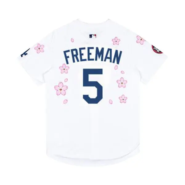 Nike X Takashi Murakami Mlb World Tour 2025 Dodgers Freeman Jersey - White