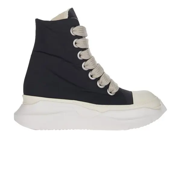 Rick Owens Jumbo Laced Abstract High-top Sneakers - Black