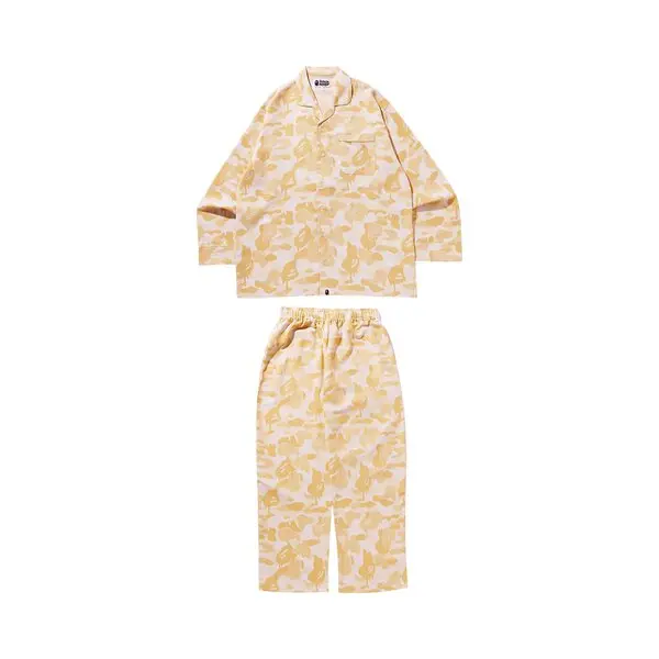 A BATHING APE Valentine Chocolate Camo Pajamas - Cream
