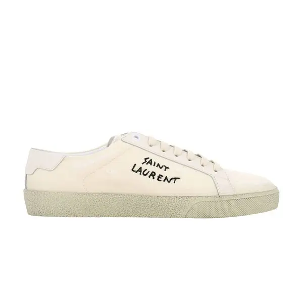 Saint Laurent Signature Court Classic Sl/06 Embroidered - White