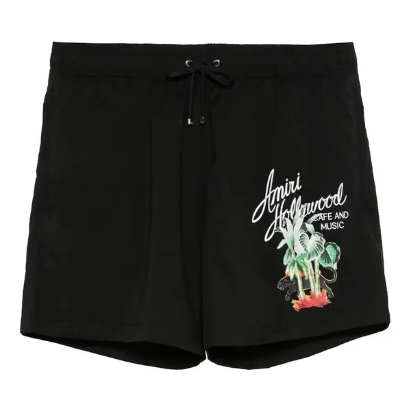 Amiri Hollywood Swim Trunk - Black
