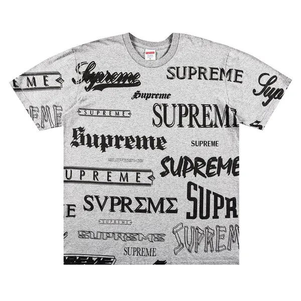 Supreme Multi Logo T-shirt - Grey