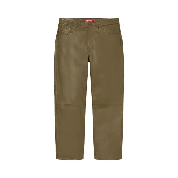 Supreme Leather 5-pocket Jean