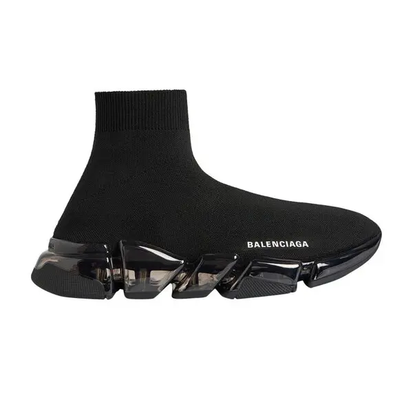Balenciaga Speed 2.0 Sneaker With Full Clear Sole - Black
