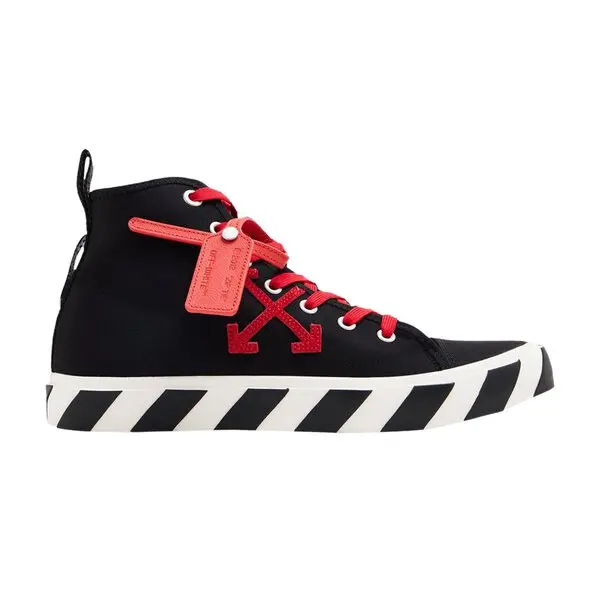 Off-White Vulcanized Mid-top Sneaker - Black