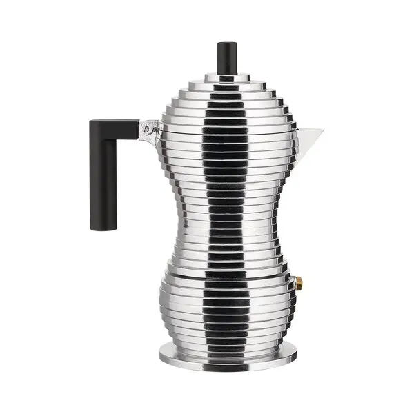 ALESSI Pulcina Espresso Coffee Maker Michele De Lucchi For - Silver