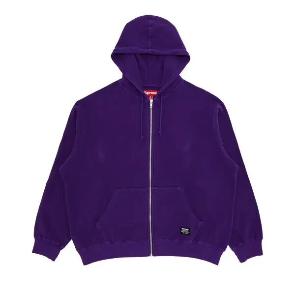 Supreme Hooded Zip-Up Thermal - Purple | Editorialist