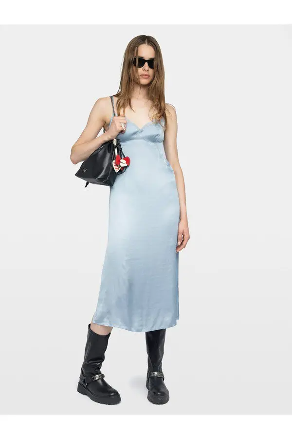 Zadig&Voltaire Rialta Satin Dress - Multicolor / White