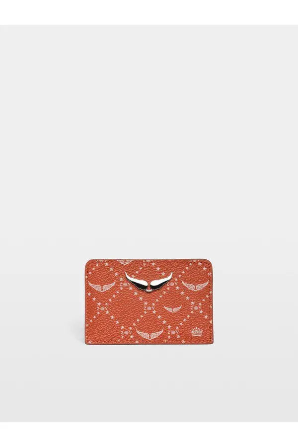 Zadig&Voltaire Zv Pass Monogram Card Holder - Natural