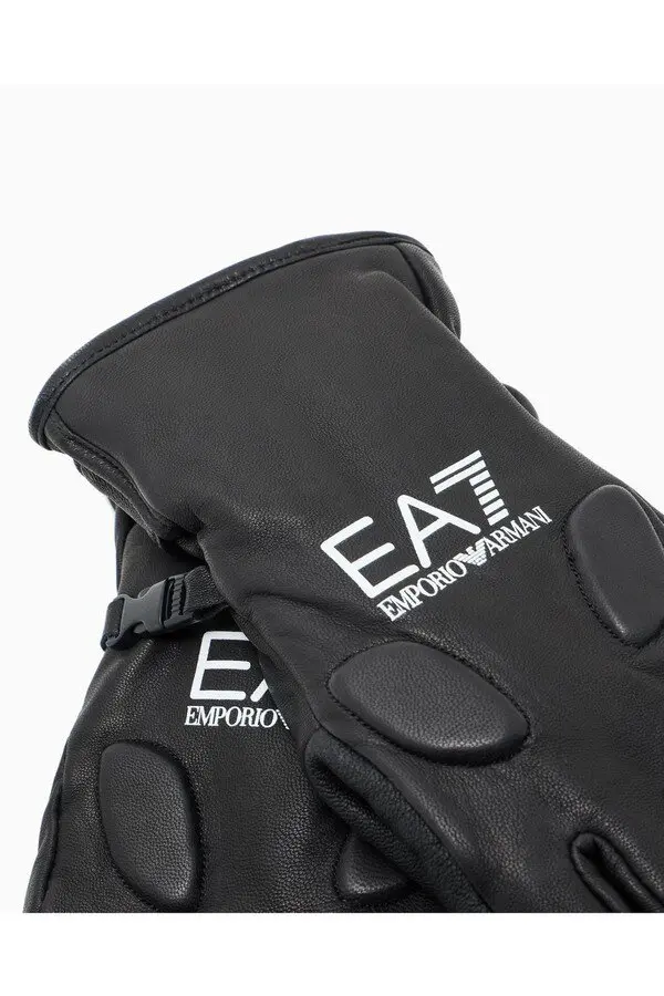 Emporio Armani Leather Ski Gloves