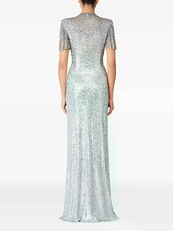 Jenny Packham Jourdain Maxi Dress - Silver