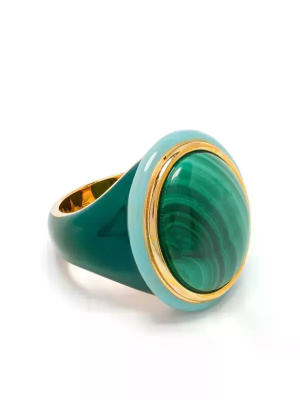 AURÉLIE BIDERMANN Tabarin Malachite Ring - Green