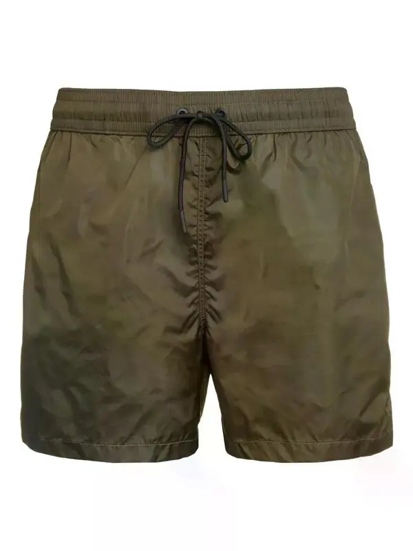 THE (ALPHABET) Drawstring Swim Shorts - Green