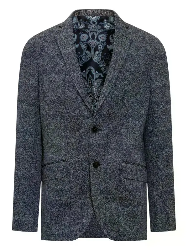 Etro Paisley Print Two-button Blazer