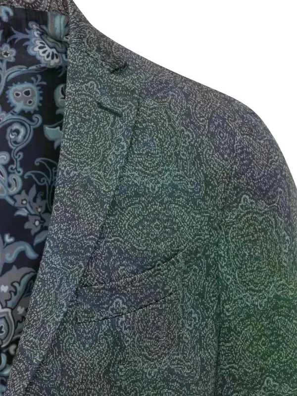 Etro Paisley Print Two-button Blazer