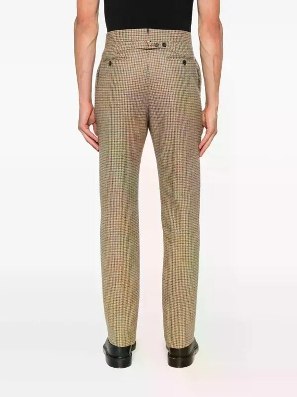Thom Browne Checked Straight-leg Trousers