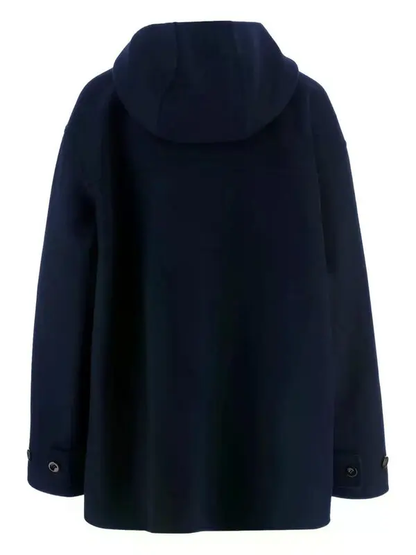 JIL SANDER Hooded Wool Jacket - Black