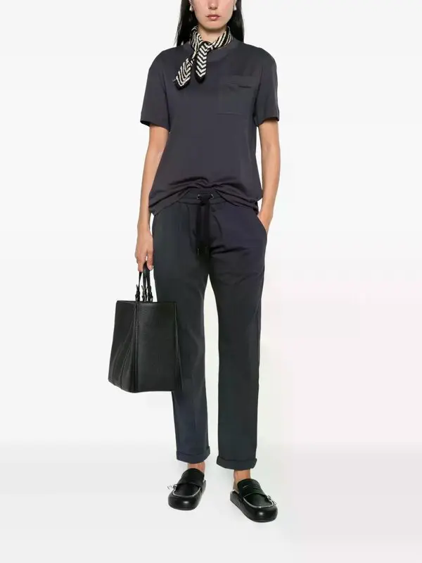 Brunello Cucinelli Chest-pocket Short-sleeve T-shirt - Blue