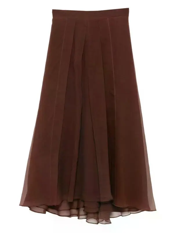 Brunello Cucinelli Pleated High-rise Skirt