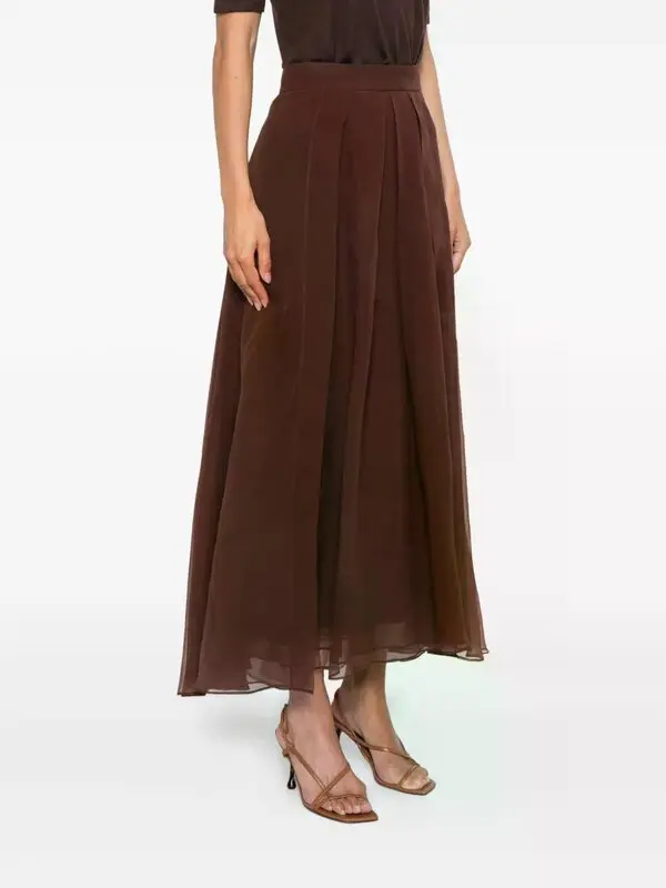 Brunello Cucinelli Pleated High-rise Skirt