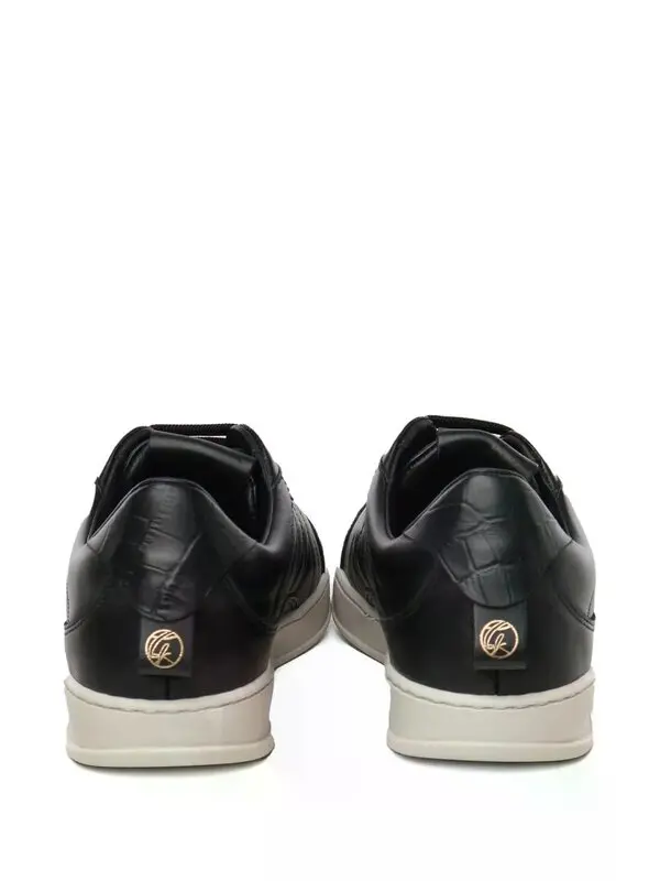 GIULIANO GALIANO Dynasty Quilted Lace-up Sneakers - Black
