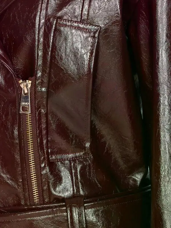 Liu Jo Belted Faux-leather Jacket