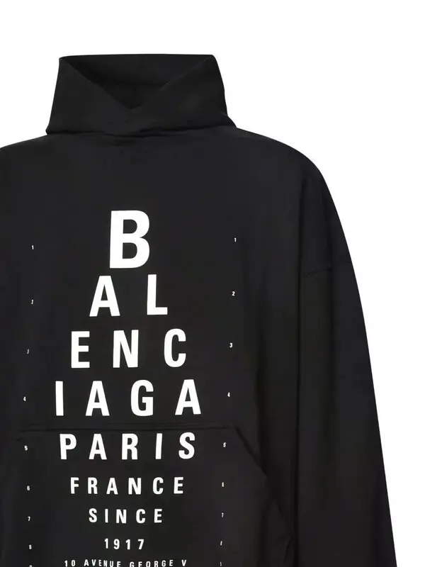Balenciaga Optical Eye-chart Print Hoodie