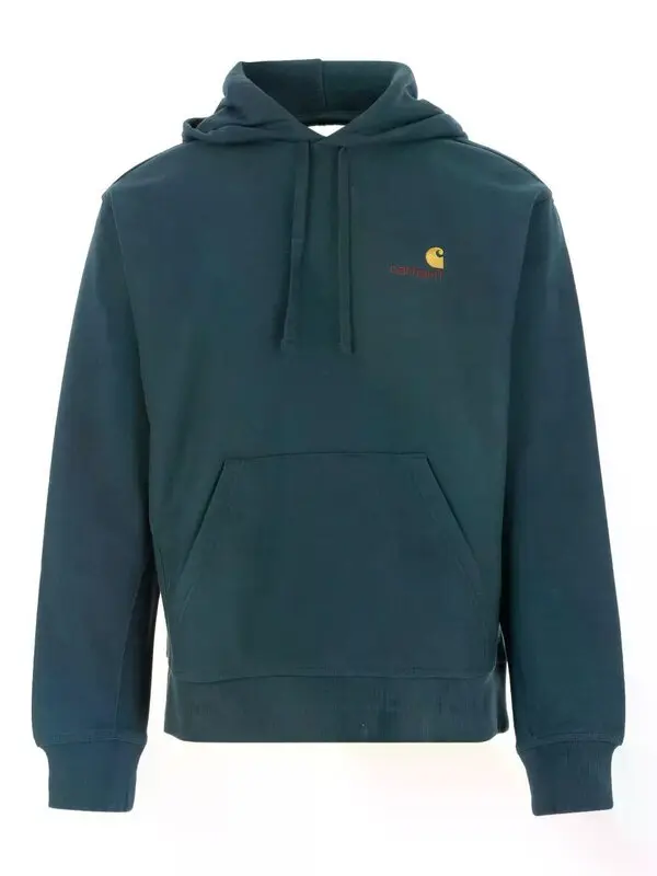 Carhartt Work In Progress Logo-embroidered Hoodie - Blue