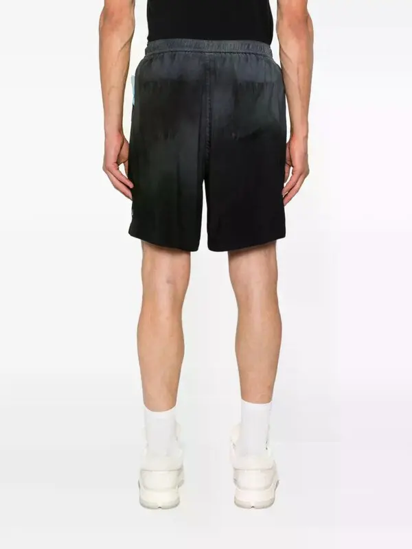 Amiri Logo-embroidered Silk Shorts