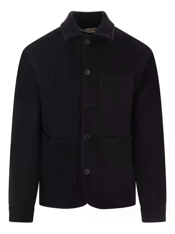META CAMPANIA COLLECTIVE Button-closure Patch-pocket Jacket - Black