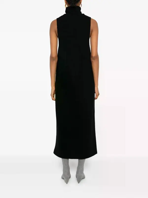 Nanushka Rose-embroidery Turtleneck Midi Dress