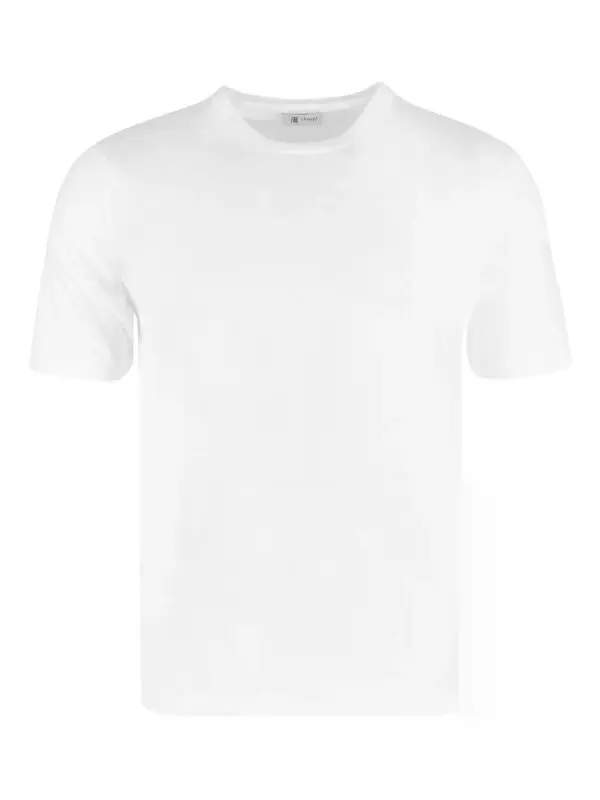 THE (ALPHABET) Cotton Knit T-shirt - White