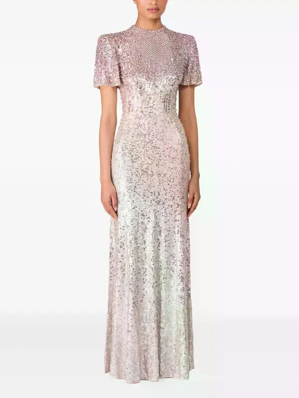 Jenny Packham Jourdain Sequin-embellished Gown - Pink