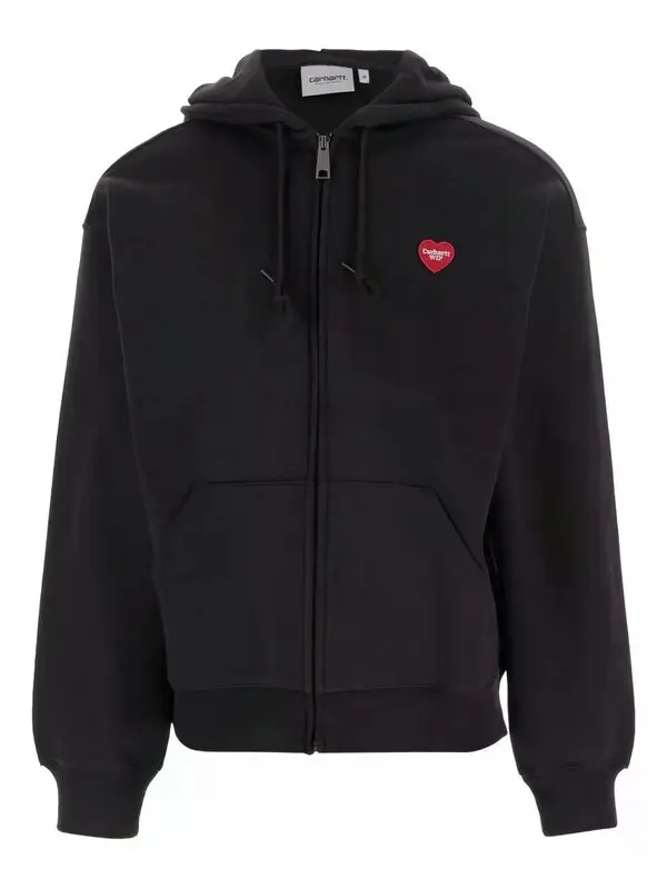 Carhartt Work In Progress Heart-logo Zip-up Hoodie