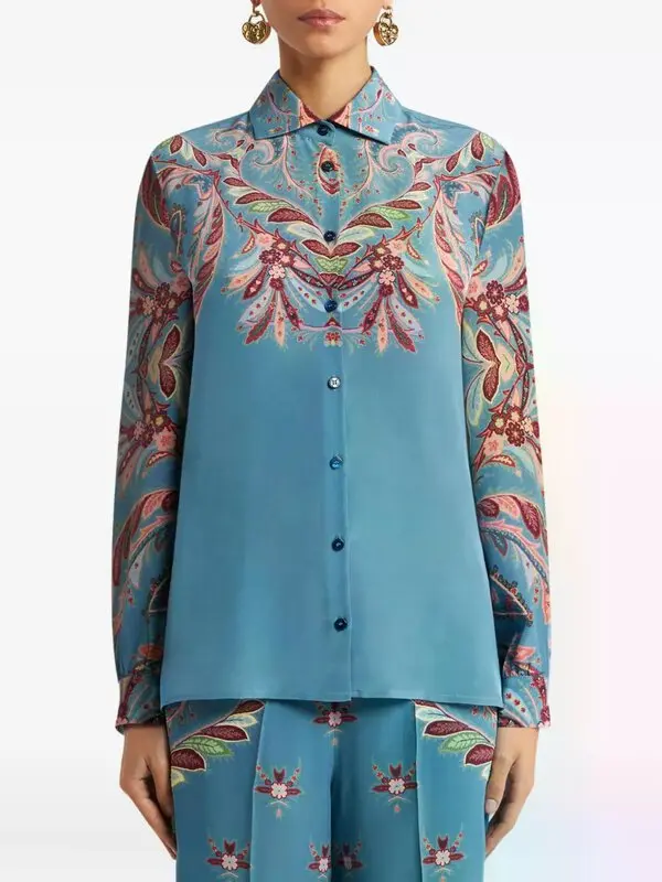 Etro Paisley-print Silk Shirt