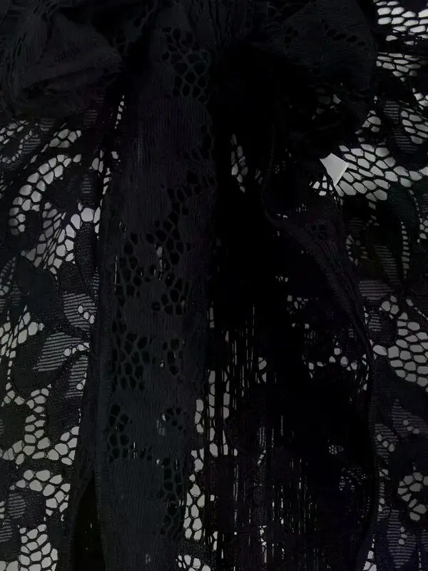 VENUJA Lace Fringed Midi Skirt