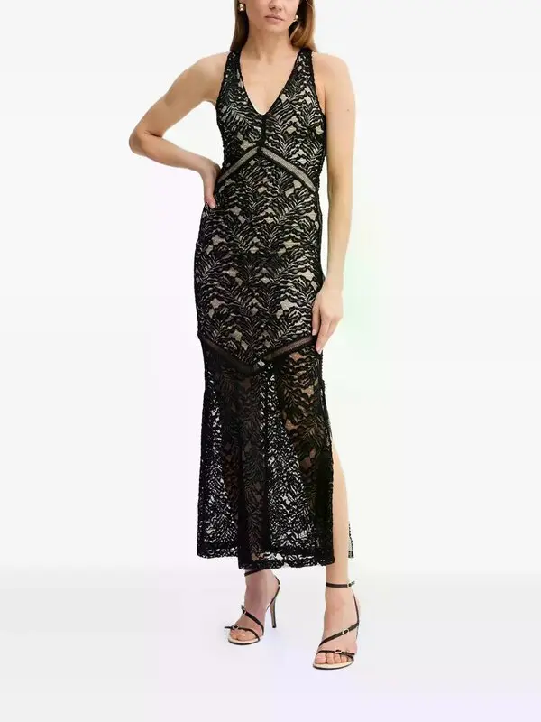 ellery black dress with lace back and pleats Ellery Dress in Black main image 0