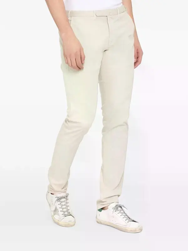 THE (ALPHABET) Cotton-blend Chino Trousers - White