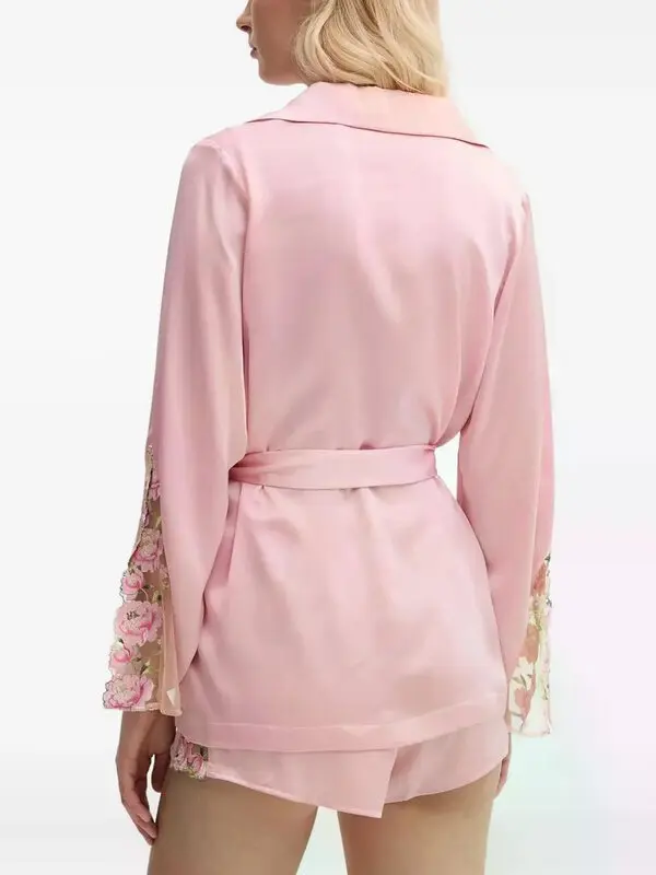Guess Loredana Floral-Embroidered Set - Pink | Editorialist