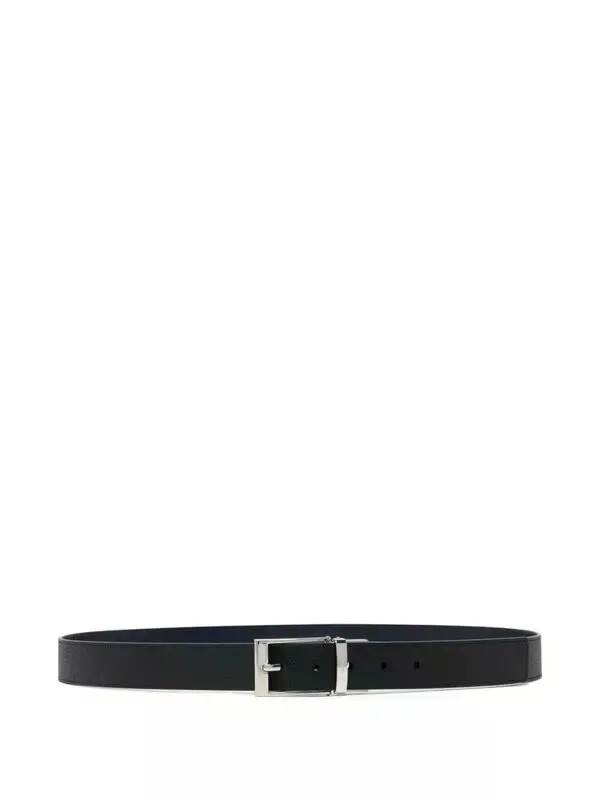 Bally Reversible Grained-leather Belt - Black