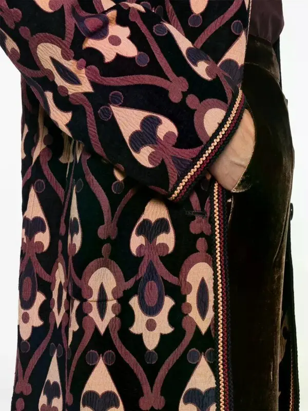 Etro Paisley-pattern Reversible Coat - Blue