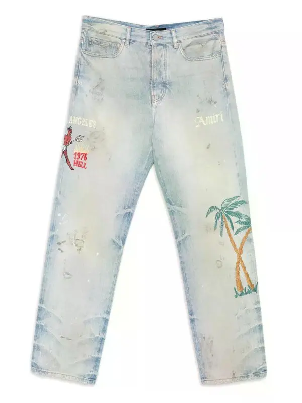 Amiri Straight-leg Jeans - Blue