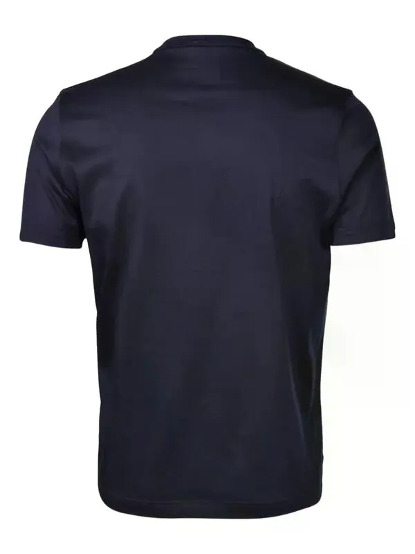 GRAN SASSO Cotton Crew-neck T-shirt - Blue