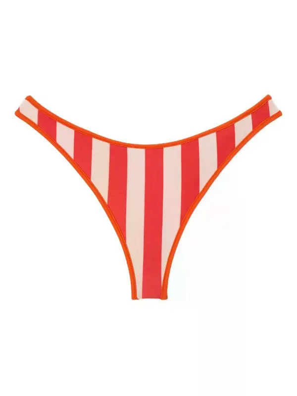 Sunnei Reversible Striped Bikini Bottoms - Orange