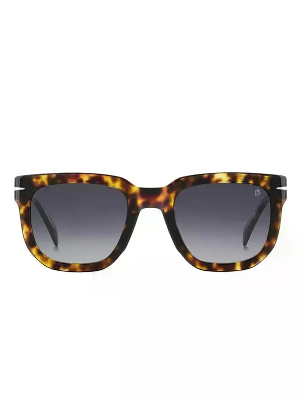 DB EYEWEAR BY DAVID BECKHAM Tortoiseshell Square Sunglasses