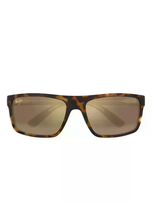 Maui Jim Tortoiseshell Rectangular Sunglasses - Brown