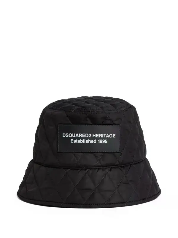 Dsquared2 Quilted Bucket Hat - Black